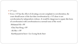 Topic: CORROBORATION ( EVIDENCE LAW II ) | PDF