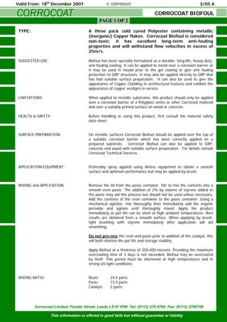 Corrocoat biofoul | PDF