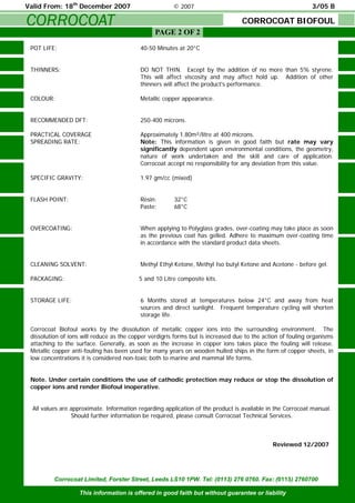 Corrocoat biofoul | PDF