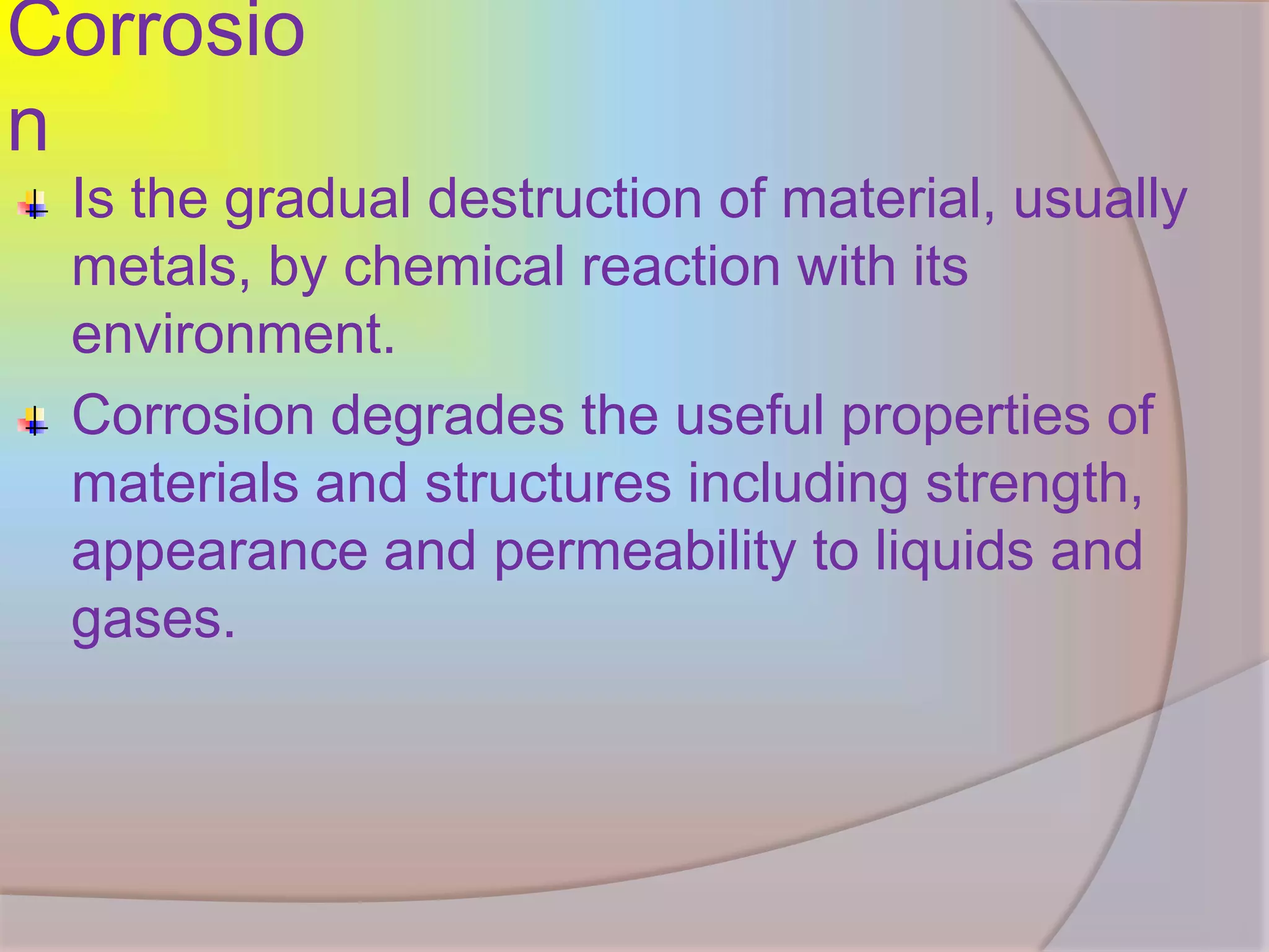 Corrosion (Chemistry) | PPTX