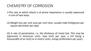 Corrosion in Metal | PPTX | Chemistry | Science