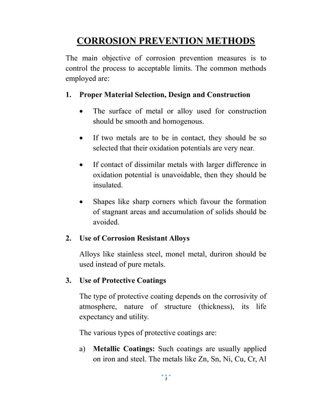 Corrosion Monitoring and Prevention methods | PDF | Home Improvement ...