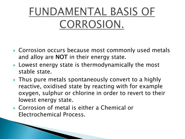 Tarnish and Corrosion | PPTX | Dental Health | Diseases and Conditions
