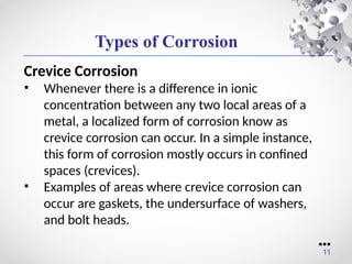 Corrosion engineering presentation - power point | PPTX