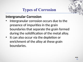 Corrosion engineering presentation - power point | PPTX