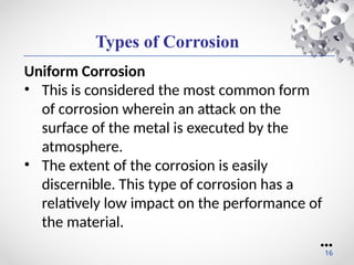 Corrosion engineering presentation - power point | PPTX