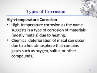 Corrosion engineering presentation - power point | PPTX
