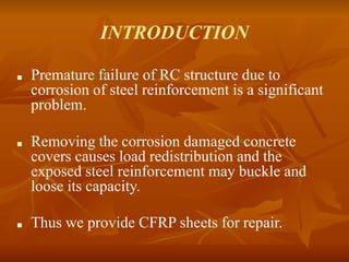 Corrosion damaged rc columns repaired by cfrp sheets | PPTX