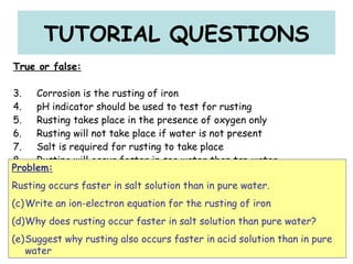 Corrosion, standard grade chemistry | PPT