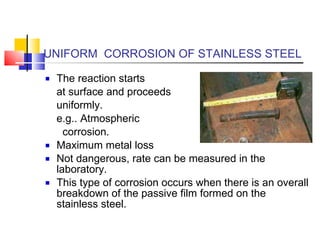 Corrosion analysis of_stainless_steel | PPT
