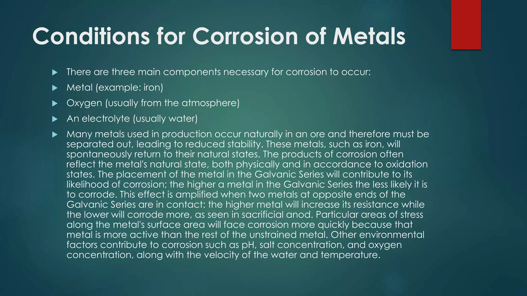 Corrosion and degradation of materials | PPTX