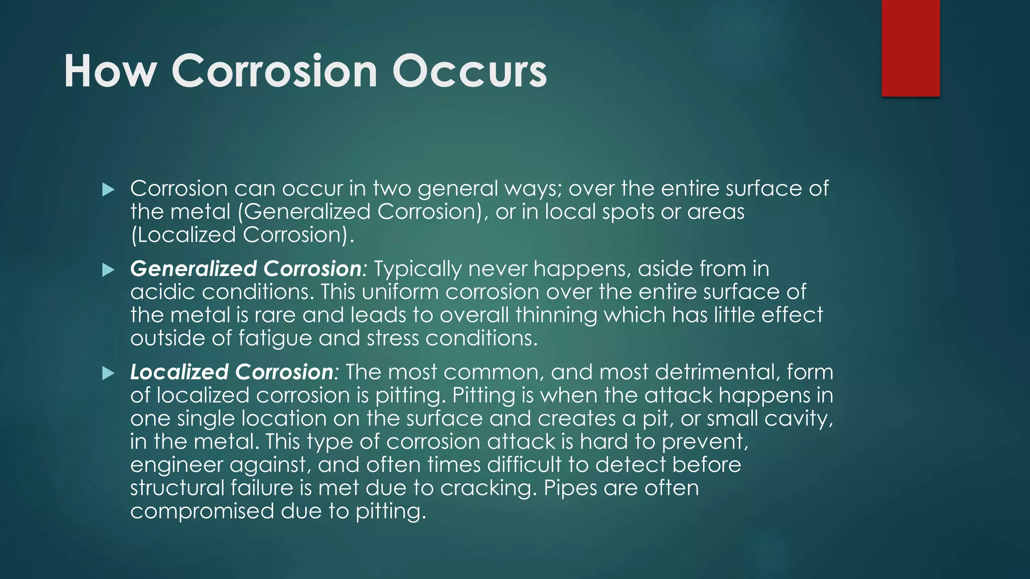Corrosion and degradation of materials | PPTX