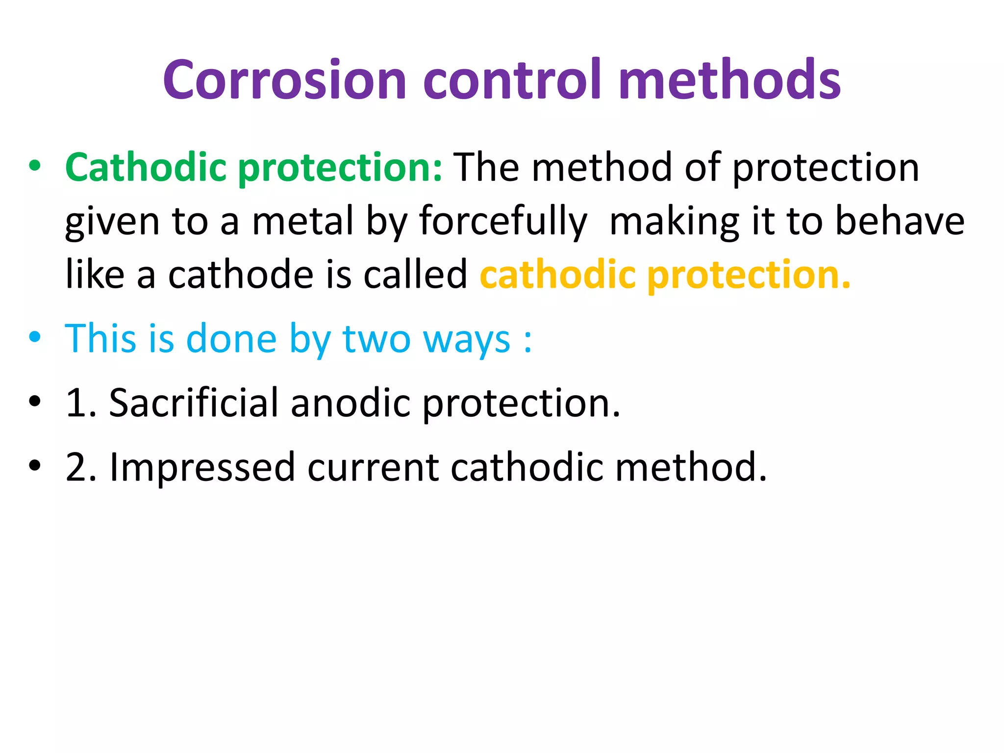 Corrosion and its control | PPTX