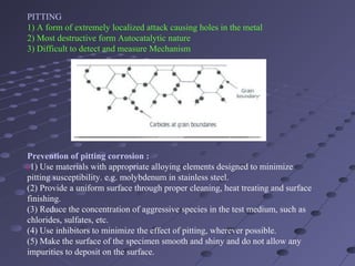 Corrosion And Its Prevention (Electrochemical Interpretation) | PPT