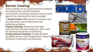 Corrosion and Preventqwing coatings.pptx | Chemistry | Science