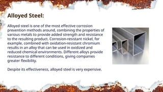 Corrosion and Preventqwing coatings.pptx | Chemistry | Science