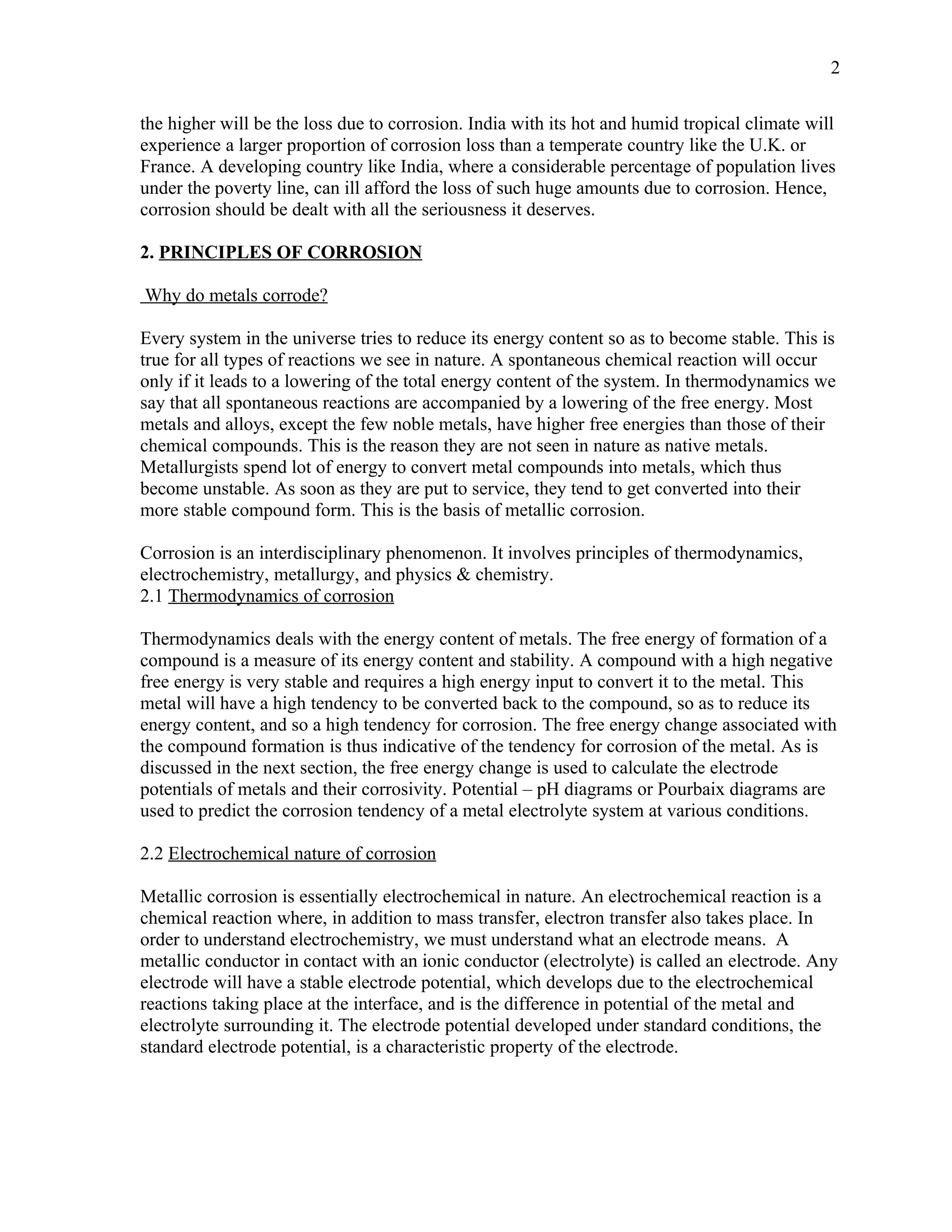 Corrosion and prevention basic principles-write-up | DOC