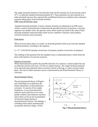 Corrosion and prevention basic principles-write-up | DOC