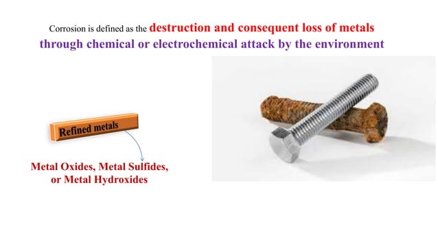 CORROSION CHEMISTRY.pptx | Chemistry | Science
