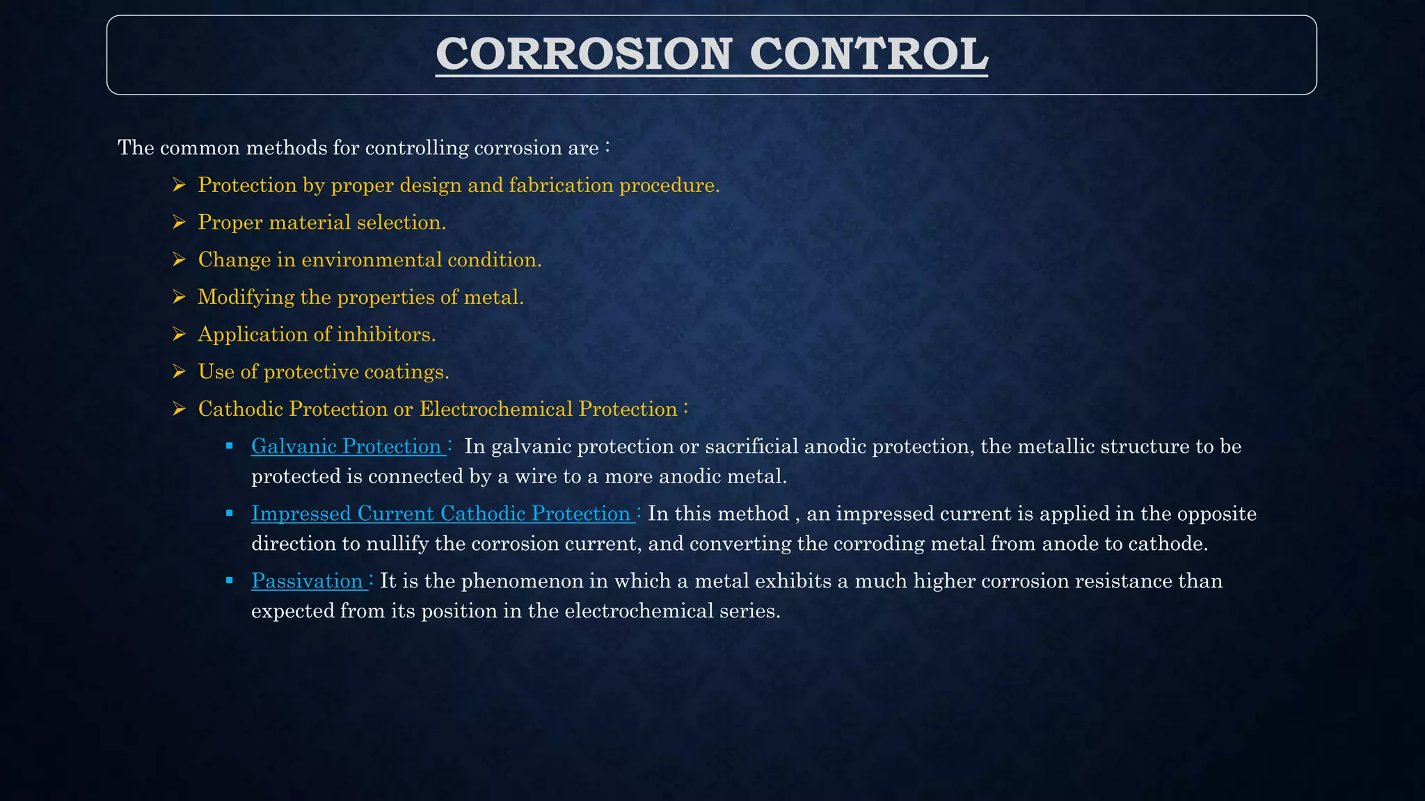 Corrosion Chemistry : Its Causes and Remedy | PPTX