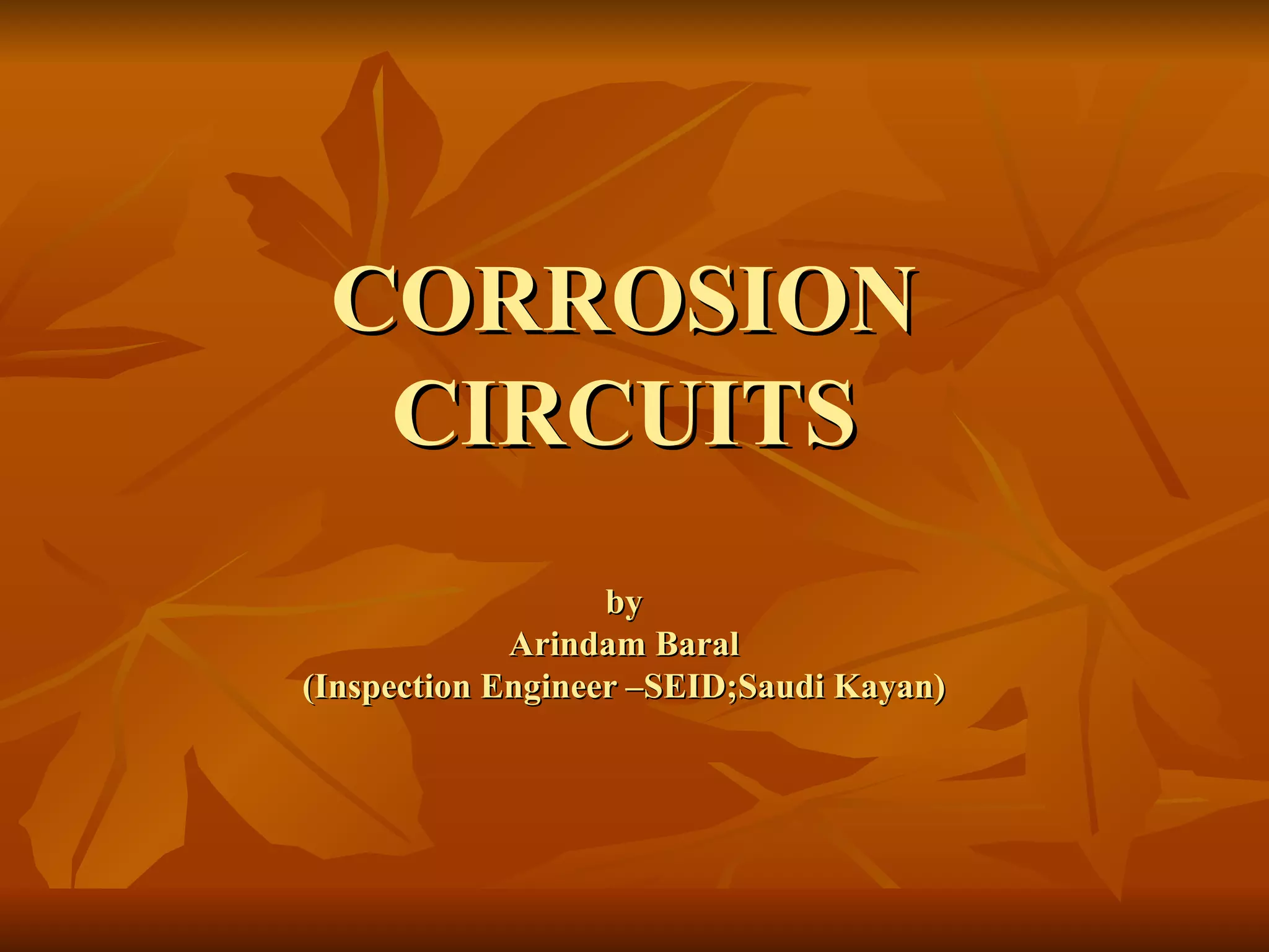 Corrosion Circuits | PPT