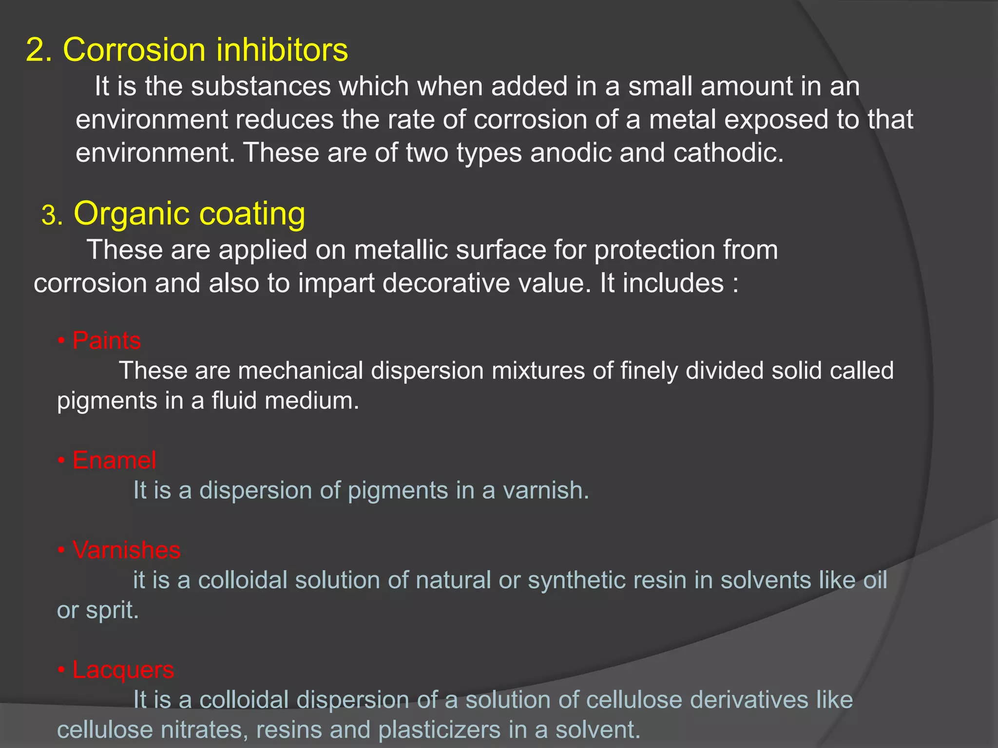 Corrosion control | PPTX