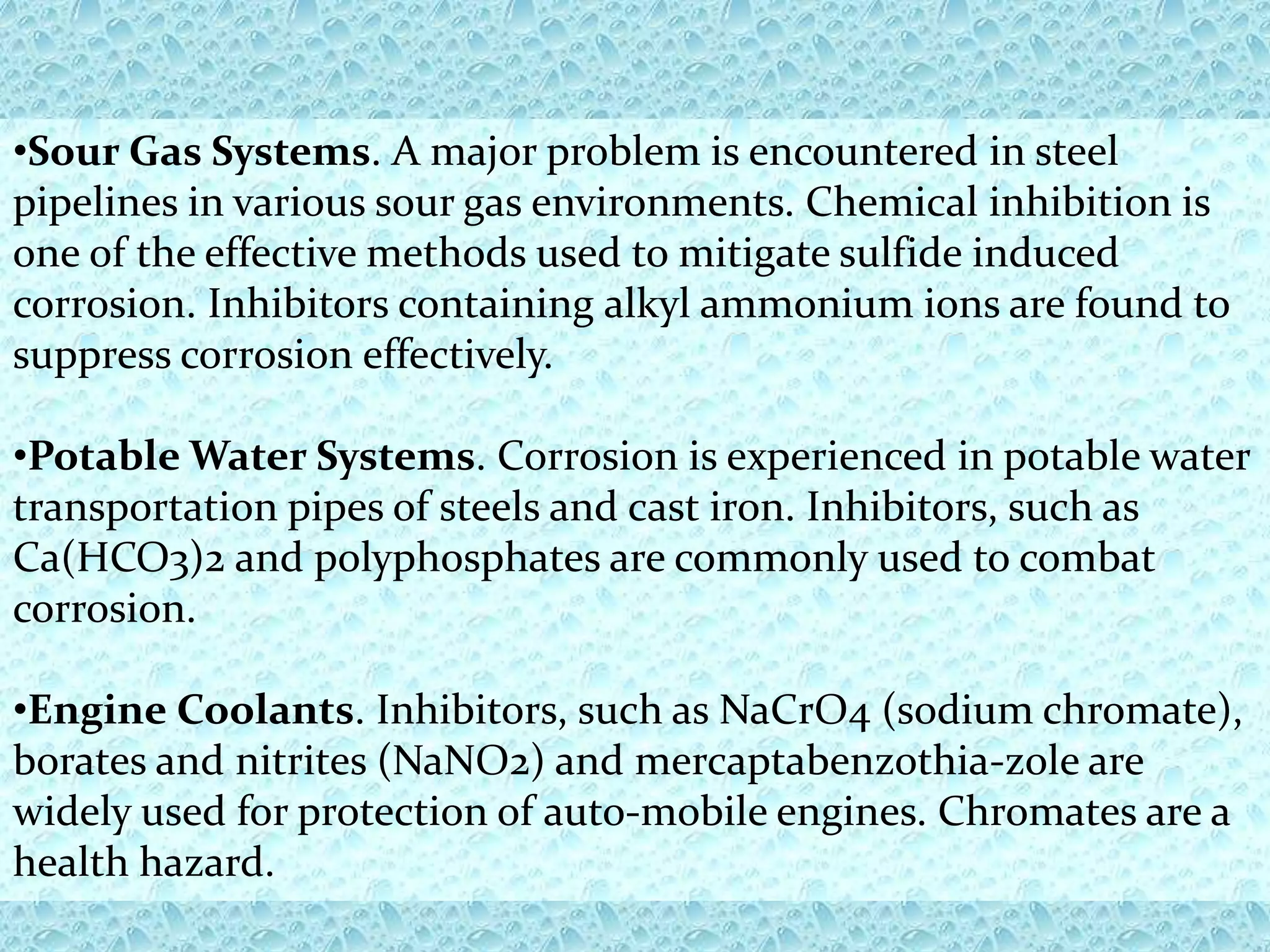 Corrosion control by inhibitor | PPT