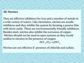 Corrosion control by inhibitor | PPTX