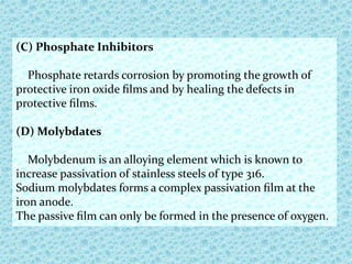 Corrosion control by inhibitor | PPTX