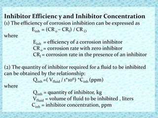 Corrosion control by inhibitor | PPTX