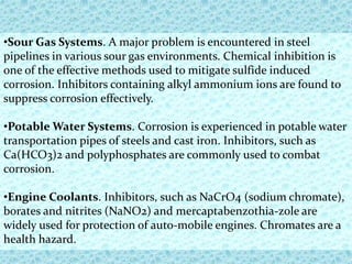 Corrosion control by inhibitor | PPTX