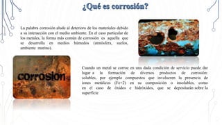 Casos reales de fallas por corrosión en piezas y estructuras metálicas ...