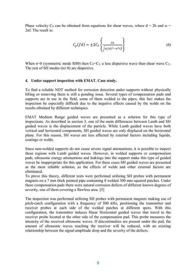 Corrosion Detection Under Pipe Supports Using Emat Medium Range Guided Waves Pdf