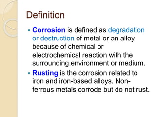 Corrosion Definition