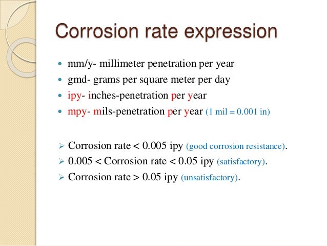 Corrosion engineering
