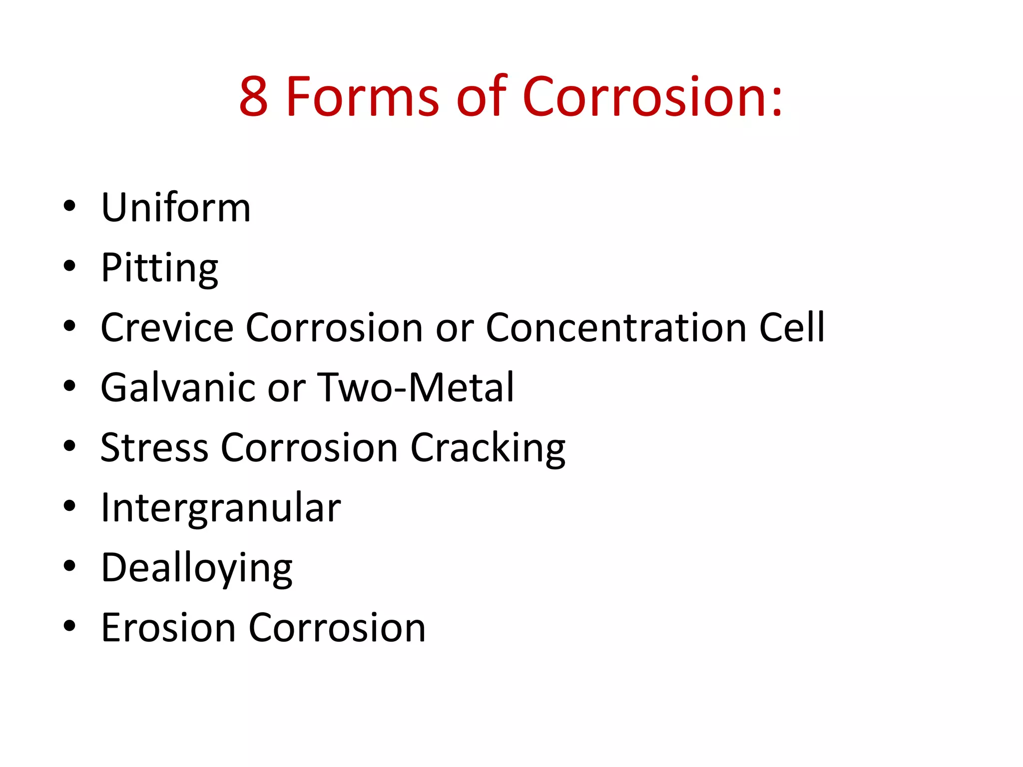 Corrosion failures | PPTX