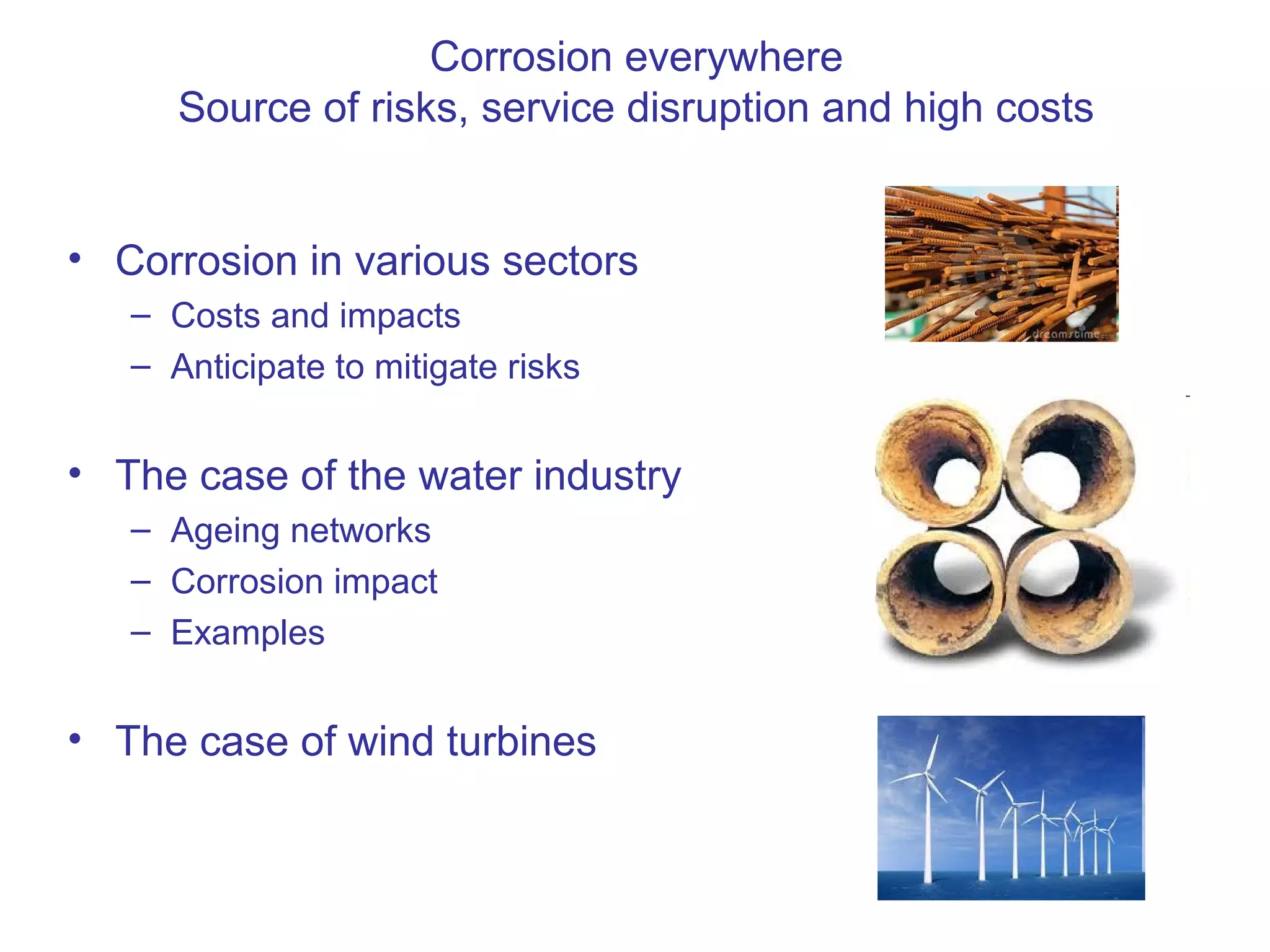 Corrosion in water industry and wind turbines | PPT | Chemistry | Science