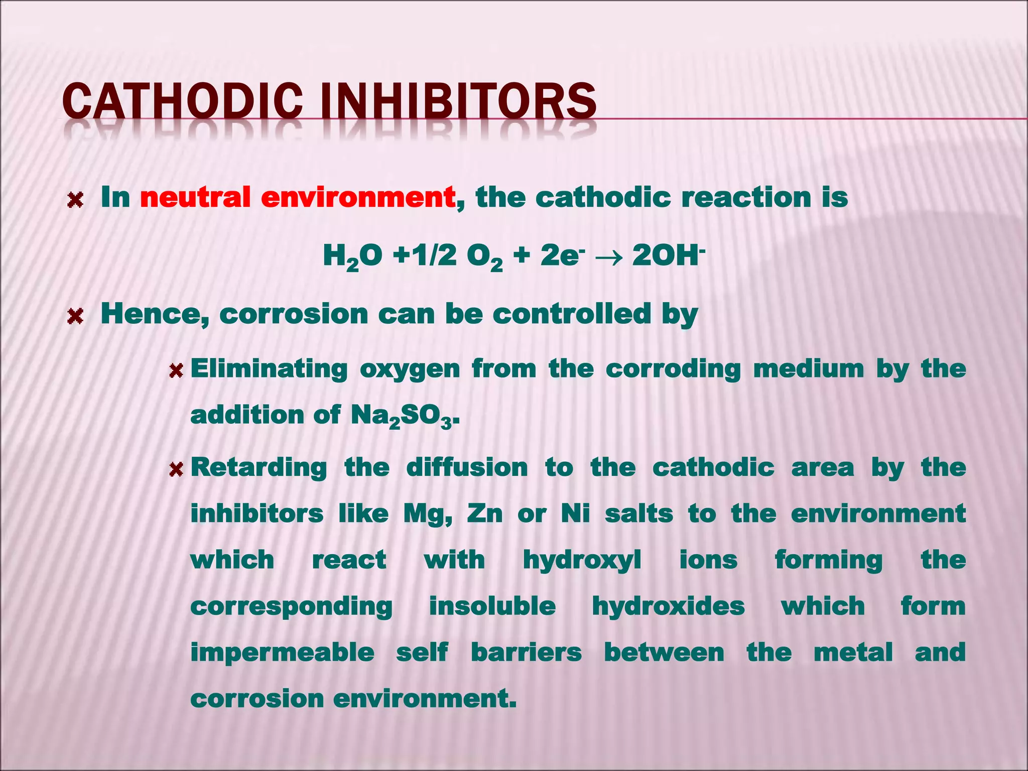 Corrosion inhibitors.ppt | Chemistry | Science