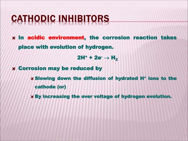 Corrosion inhibitors.ppt | Chemistry | Science