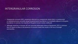 Corrosion in implants by Haleeful jud | PPTX