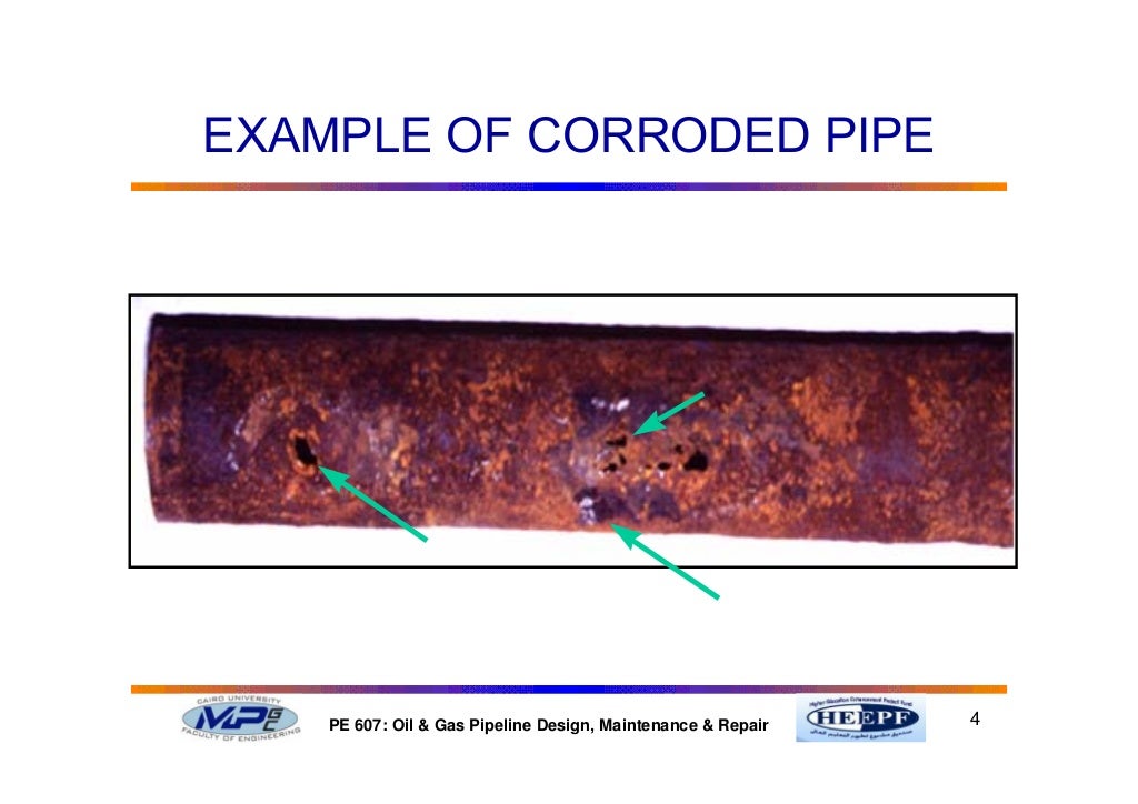 Corrosion in pipeline