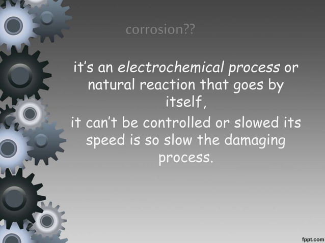 Corrosion in piping | PPTX | Chemistry | Science