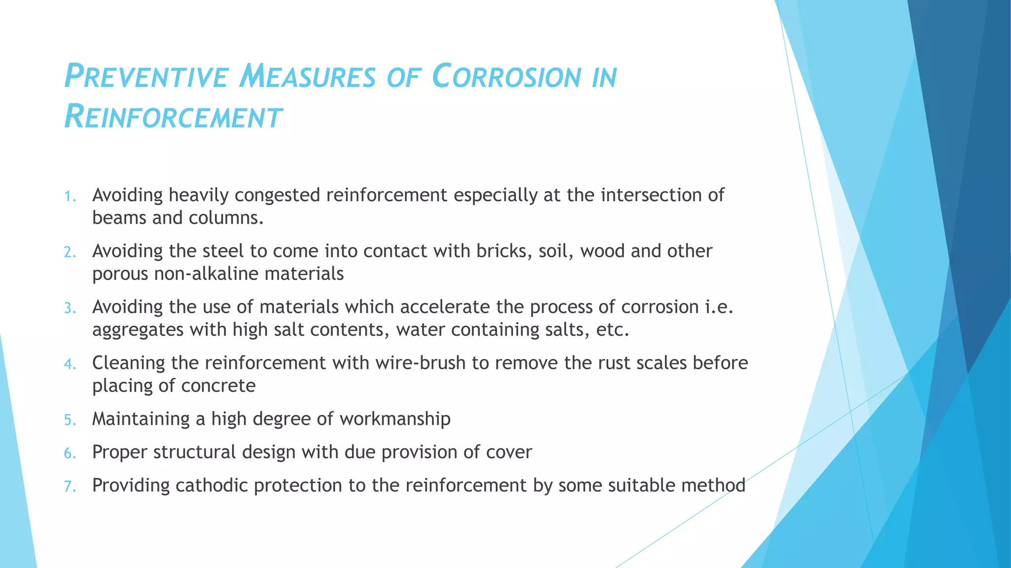 Corrosion in reinforcement | PPTX