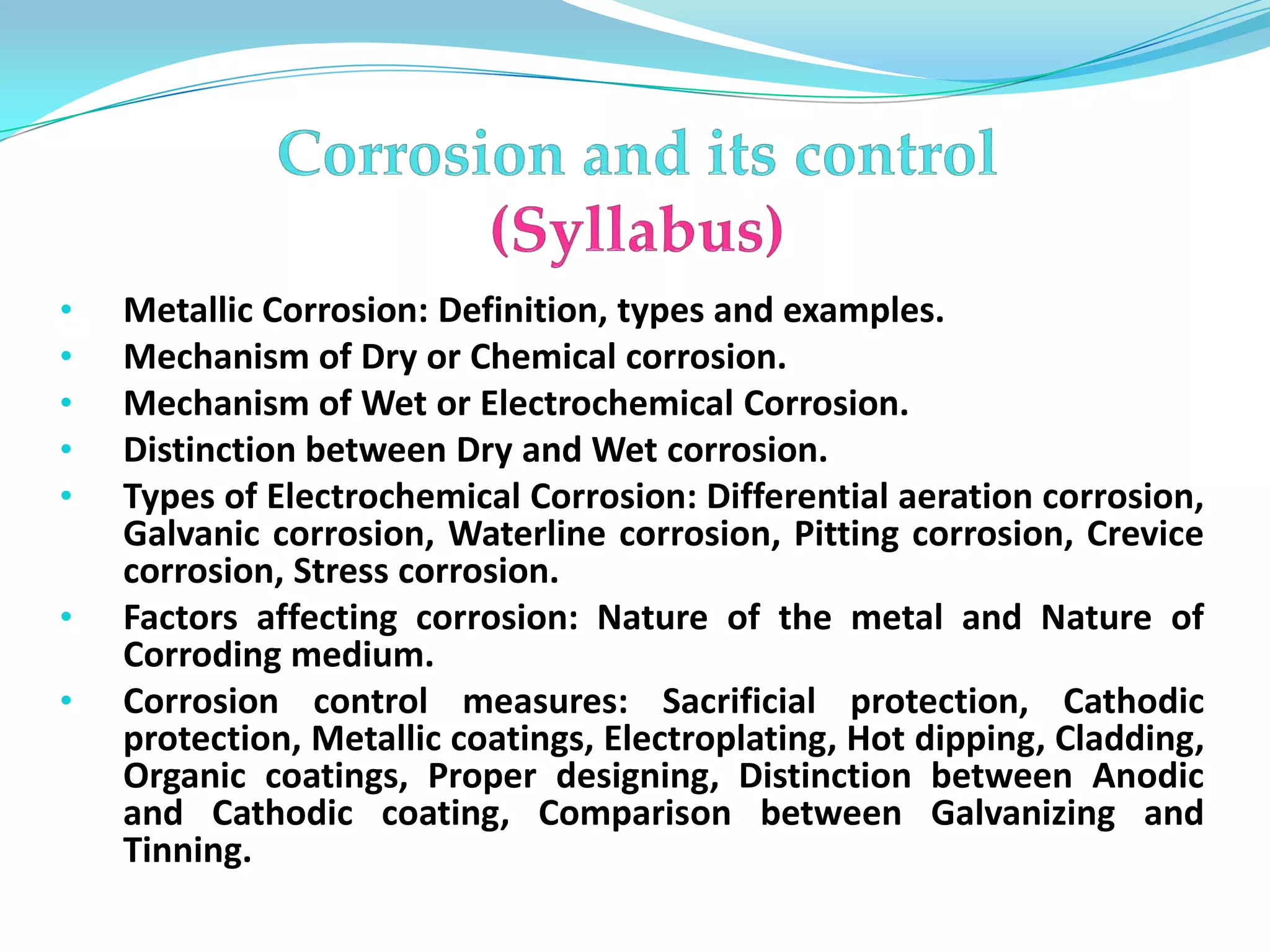 Corrosion & its control measures | PDF