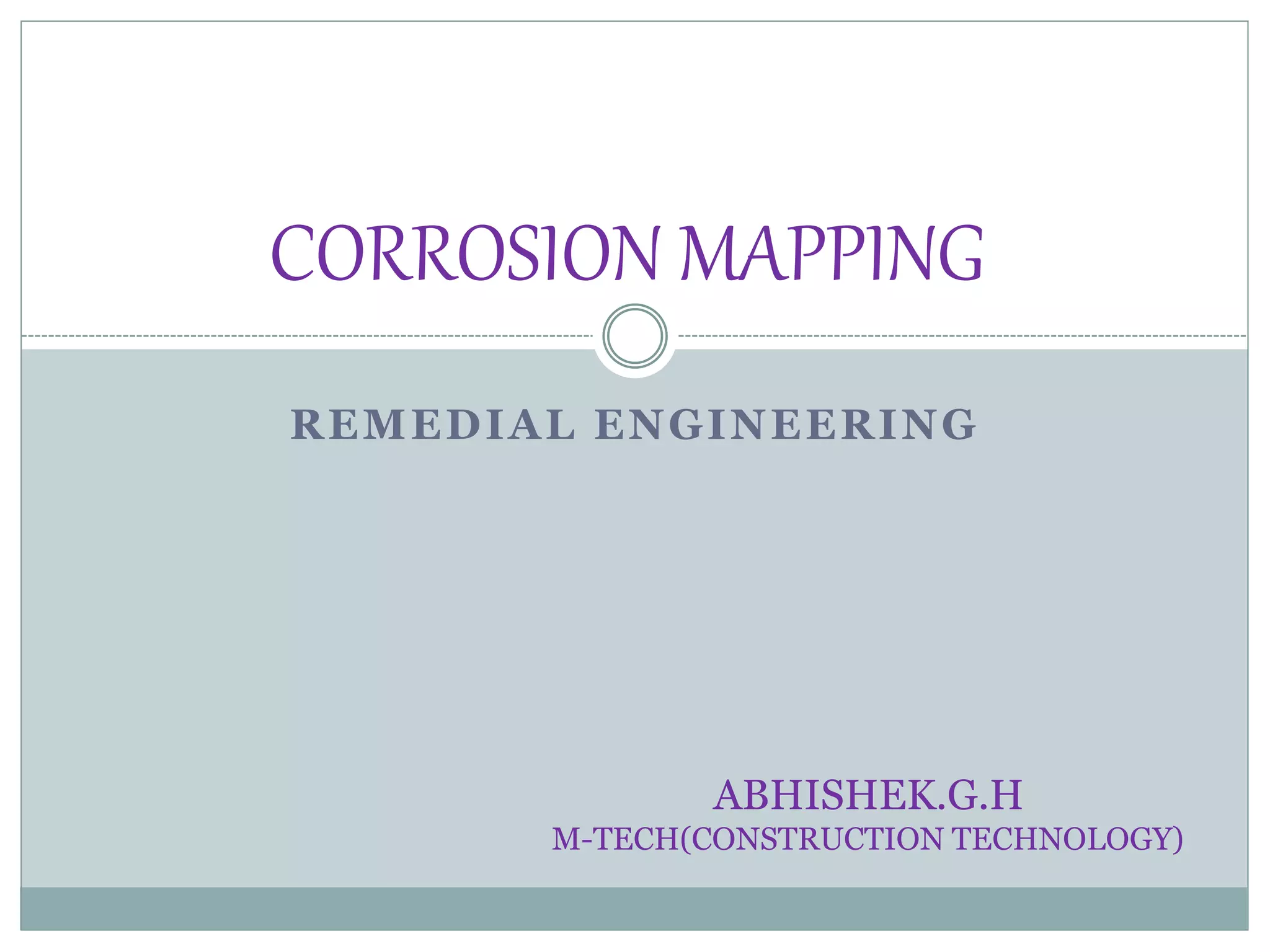 Corrosion mapping | PPTX