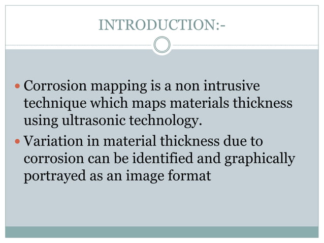 Corrosion mapping | PPTX