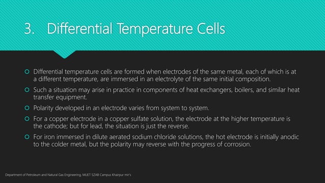 Corrosion mechanisms & causes of corrosion cells | PPTX | Chemistry ...