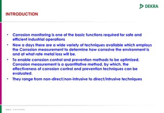 Corrosion Monitoring System for pipelines | PPTX