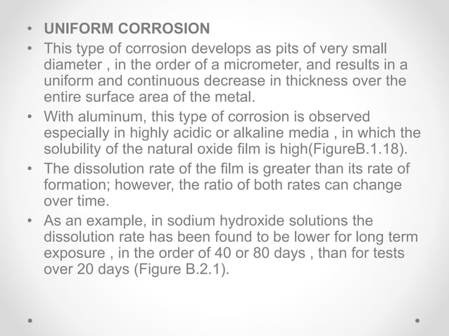 Corrosion of aluminum alloys | PPTX