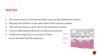 Corrosion of Reinforcement, Carbonation Of Concrete and It's ...